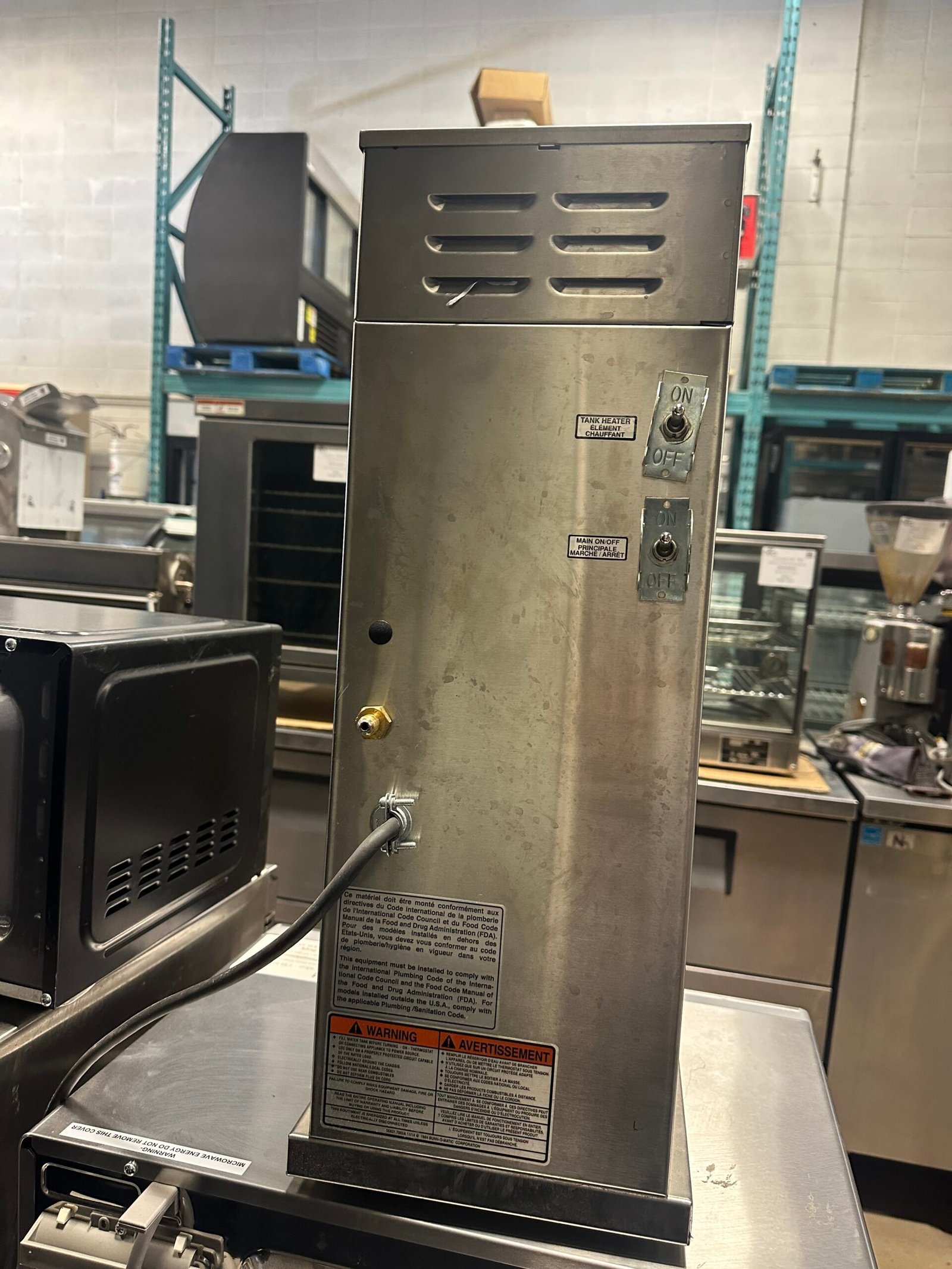 FED - Bunn Dual Voltage Cofee Brewer with Hot Water Dispenser for ...