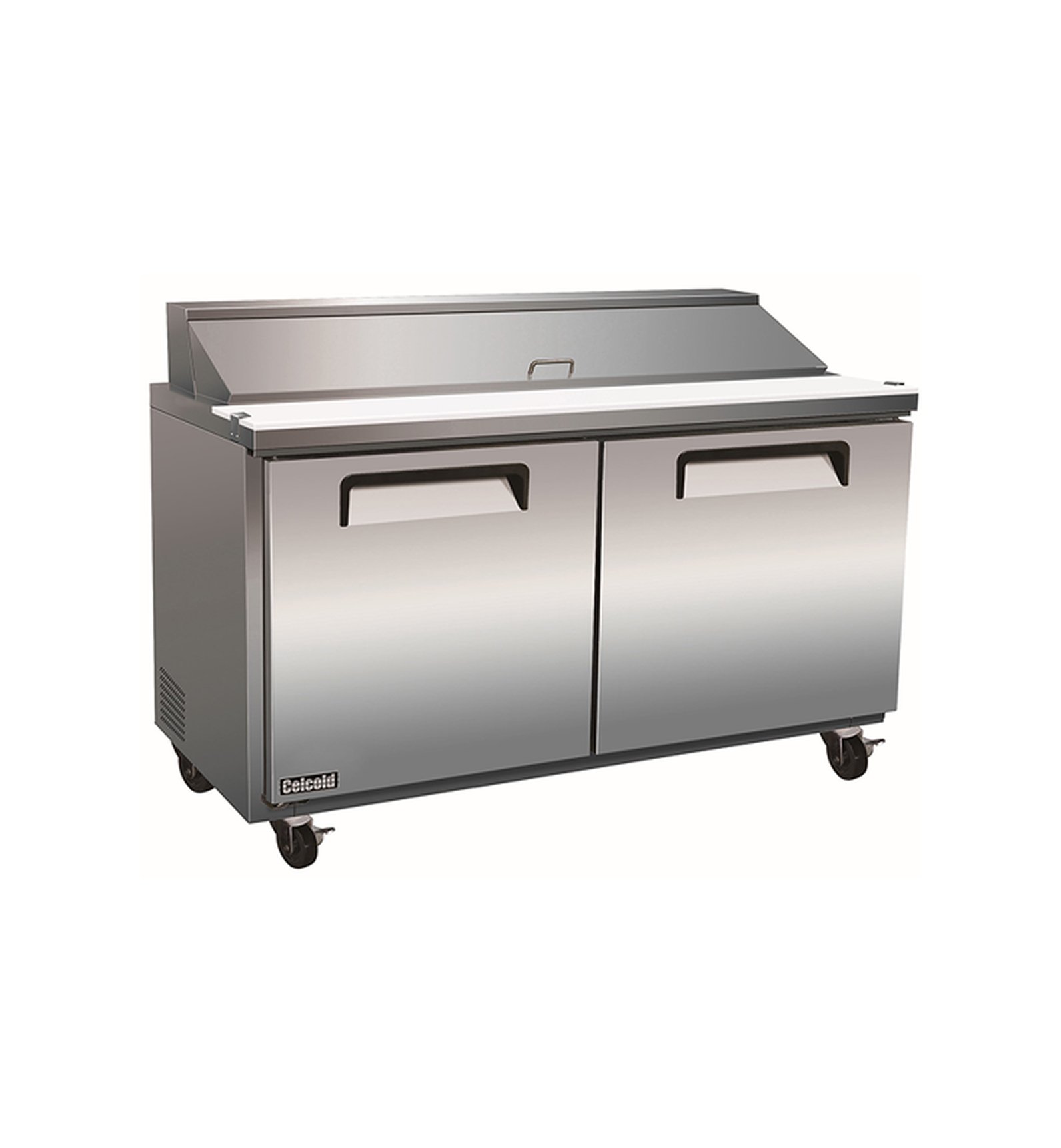 FED - 48″ Celcold 2 Door Solid Mega Top Sandwich Salad Prep Table ...
